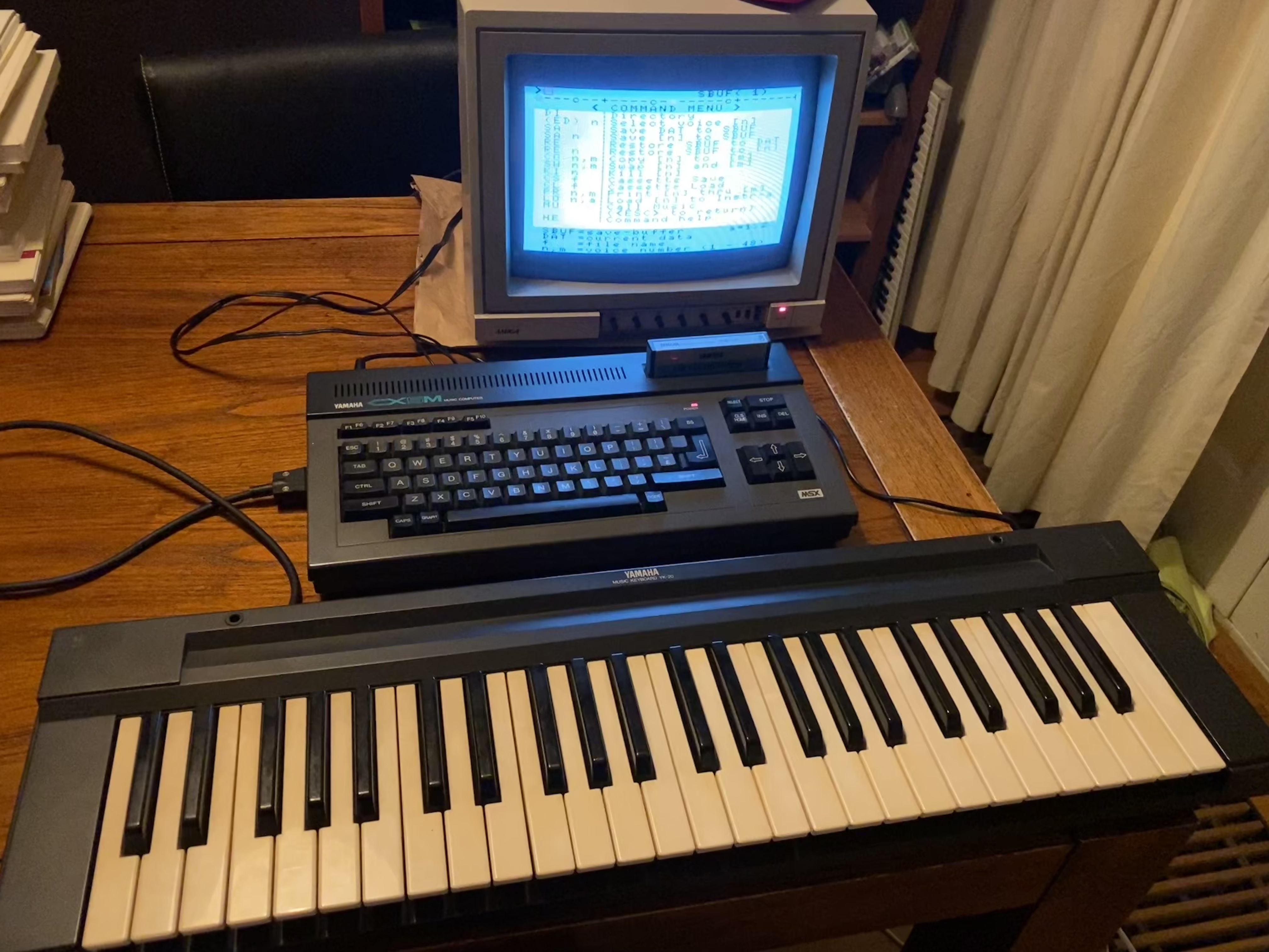 MSX Yamaha CX5M Music Computer + Yamaha YK-20 keyboard | MSX Resource ...